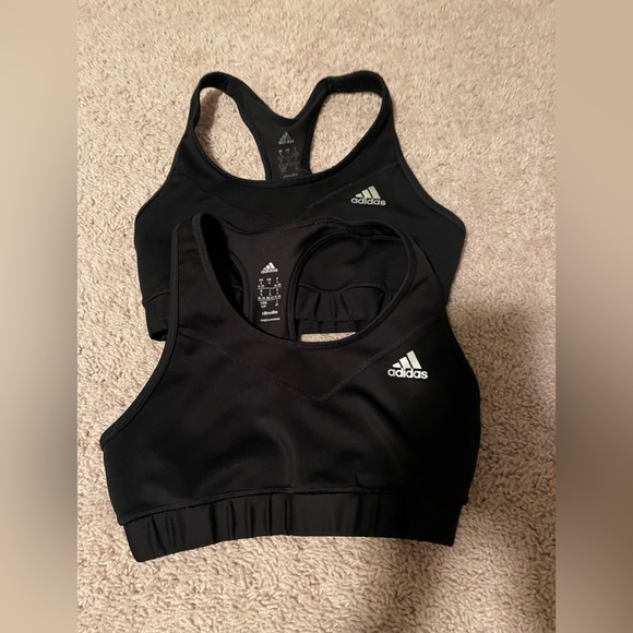 adidas | Intimates & Sleepwear | 2 Adidas Sports Bras Black | Poshmark